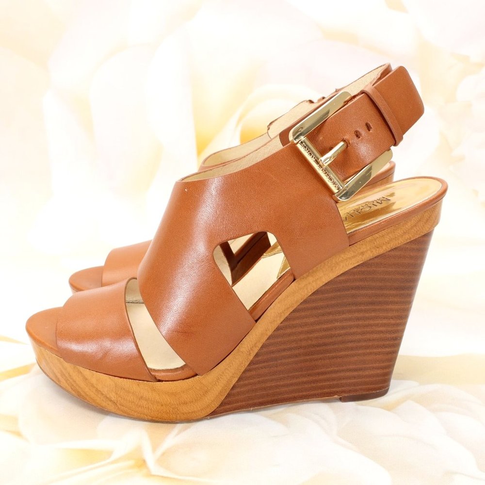 Michael Kors Women's Carla Platform Wedge Sandals Hee… - Gem